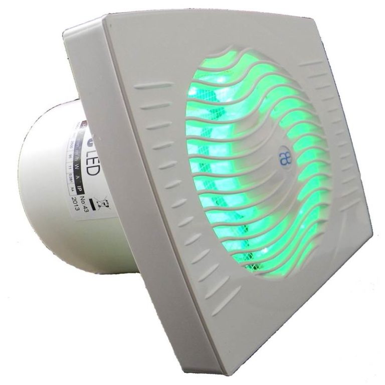 Εξαεριστήρας μπάνιου Ø100 95m3/h με φωτισμό LED AE-C – Θέρμανση ...
